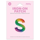 S Alphabet Rainbow Gem Iron On Patch | Iscream